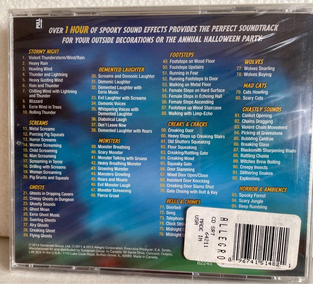 99 Spooky Sound Effects CD, Hobbies & Toys, Music & Media, CDs & DVDs ...