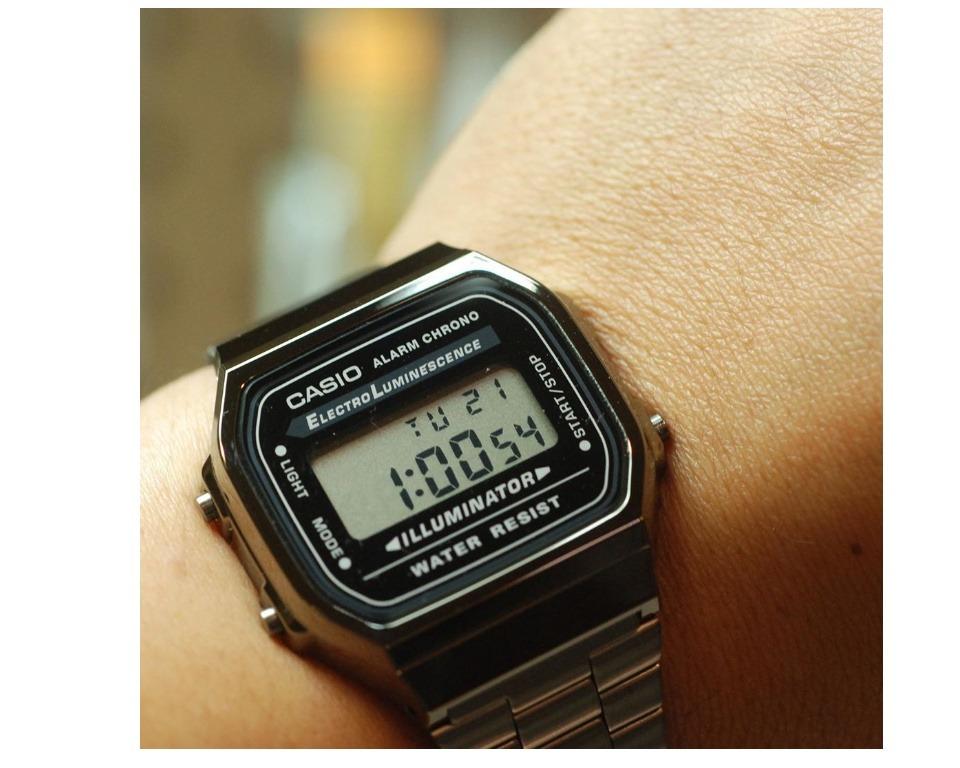 佐敦門市 現貨 100% 全新 Casio A168 A168WGG-1A A168WGG 簡單 簡約 Basic 運動風 square 經典 ...