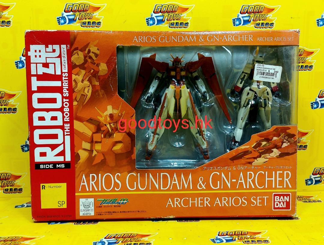 內全新盒殘 有變黃 BANDAI ROBOT魂 SP ARIOS GUNDAM & GN-ARCHER ARCHER ARIOS SET ...