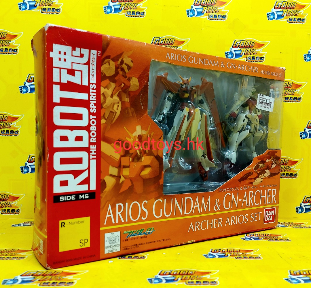 內全新盒殘 有變黃 BANDAI ROBOT魂 SP ARIOS GUNDAM & GN-ARCHER ARCHER ARIOS SET ...