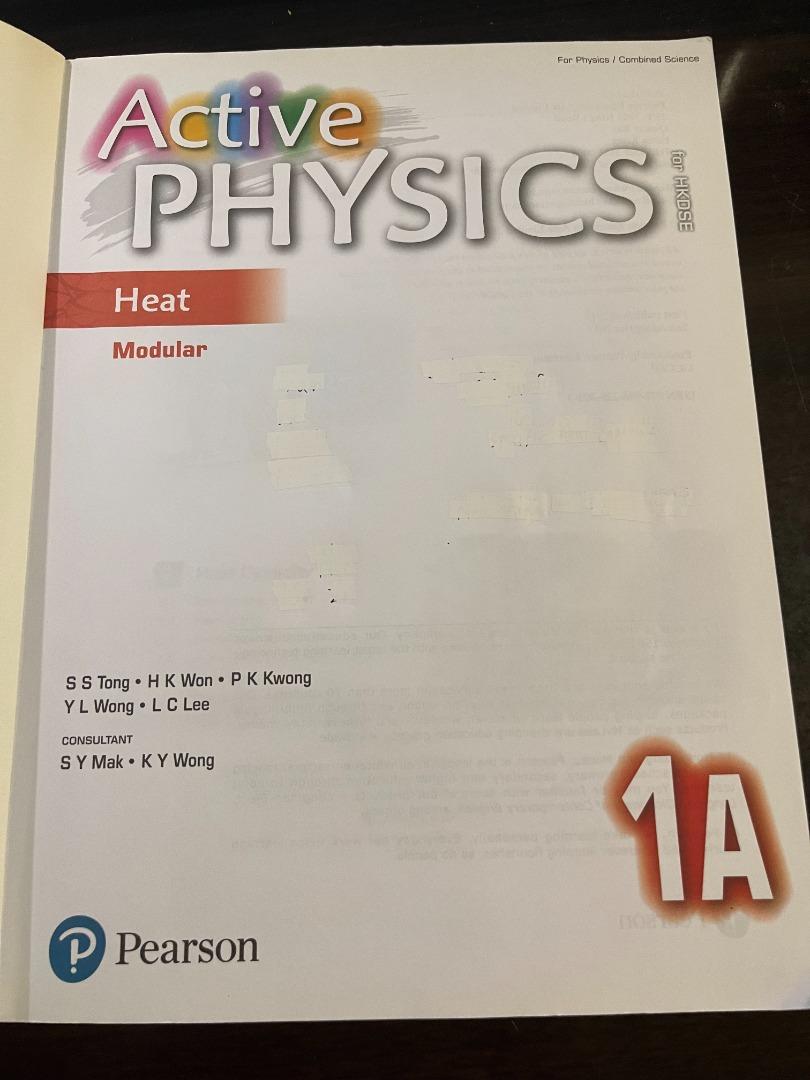 Active physics book 1 Heat and Gases, 興趣及遊戲, 書本 & 文具, 教科書 - Carousell