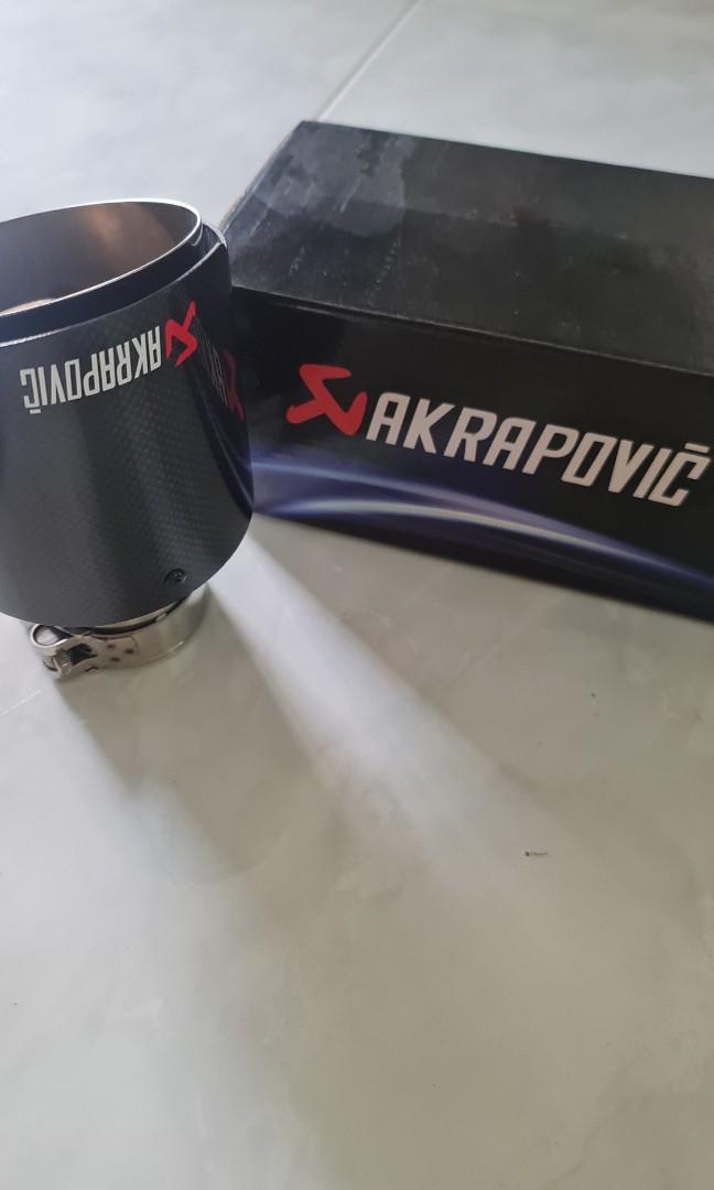 Akrapovic exhaust tip, Car Accessories, Accessories on Carousell