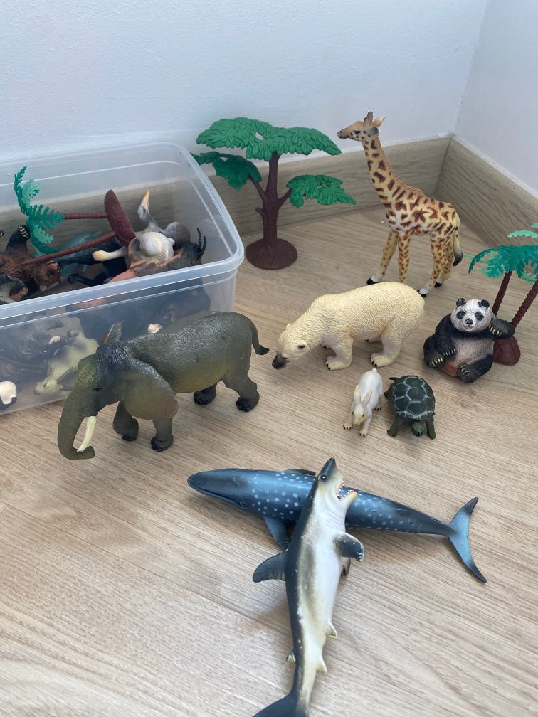 Animals figure. Zoo wild animals for kids., Hobbies & Toys, Toys ...