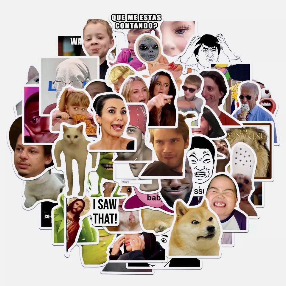 (Stickers) 50pc Trendy Memes Internet Jokes TV Movies Quotes Funny ...