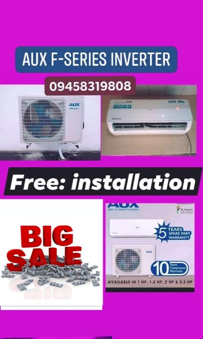 Aux split type Aircon inverter, TV & Home Appliances, Other Home ...