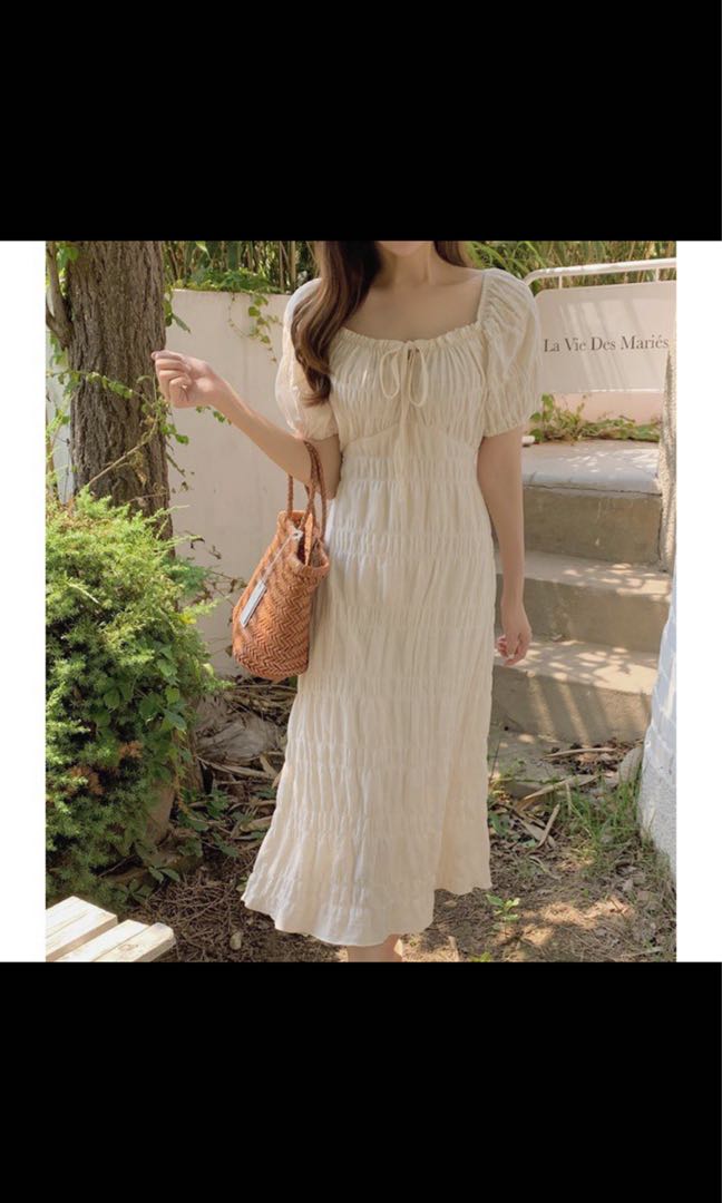 Beige maxi dress, Women's Fashion, Dresses & Sets, Dresses on Carousell
