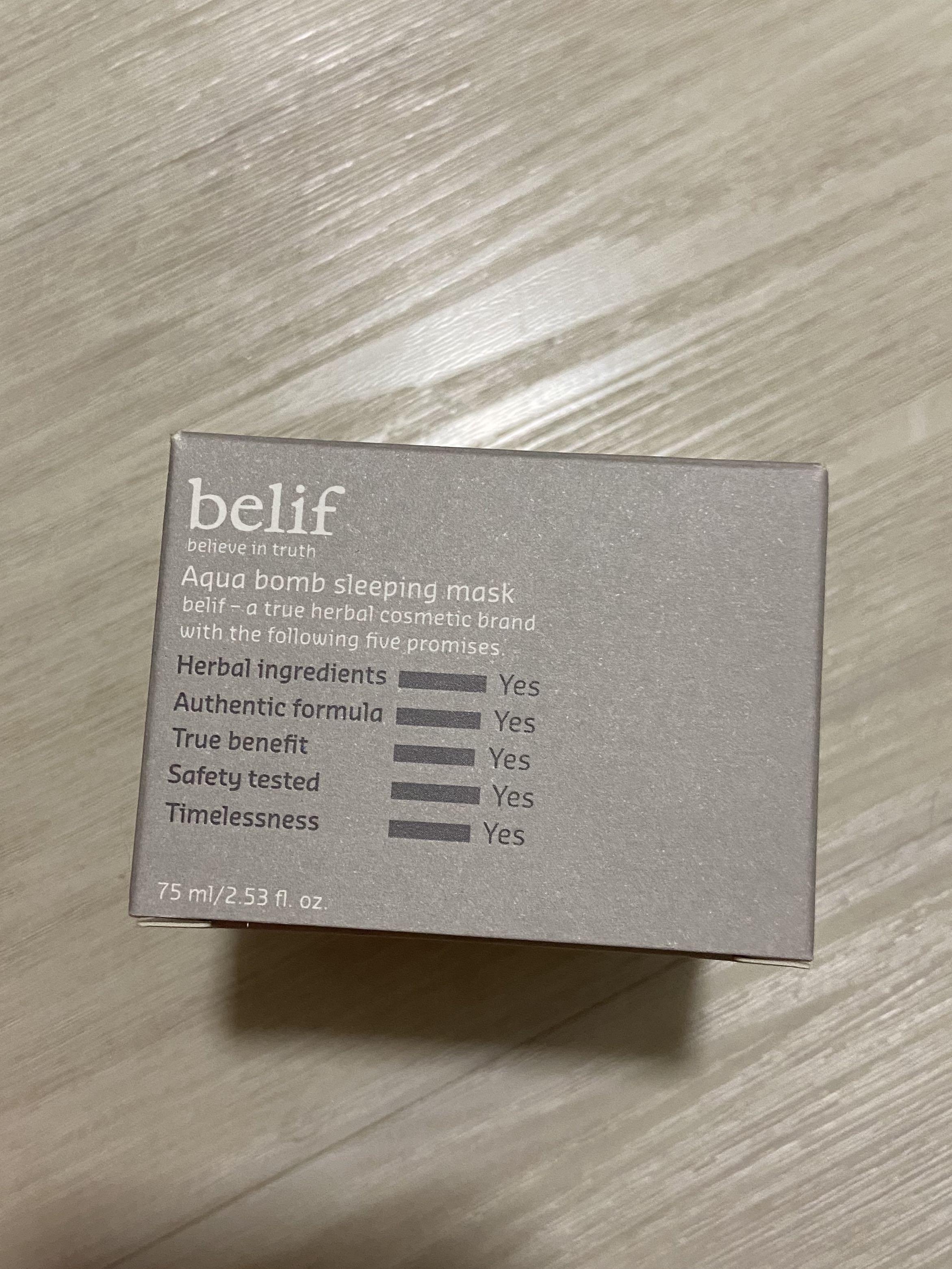 Belif Aqua Bomb Sleeping Mask, Beauty & Personal Care, Face, Face Care ...