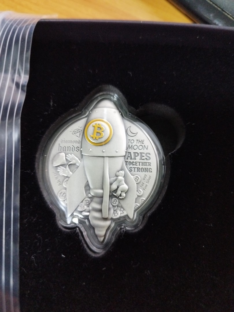 Bitcoin silver coin, Hobbies & Toys, Memorabilia & Collectibles ...