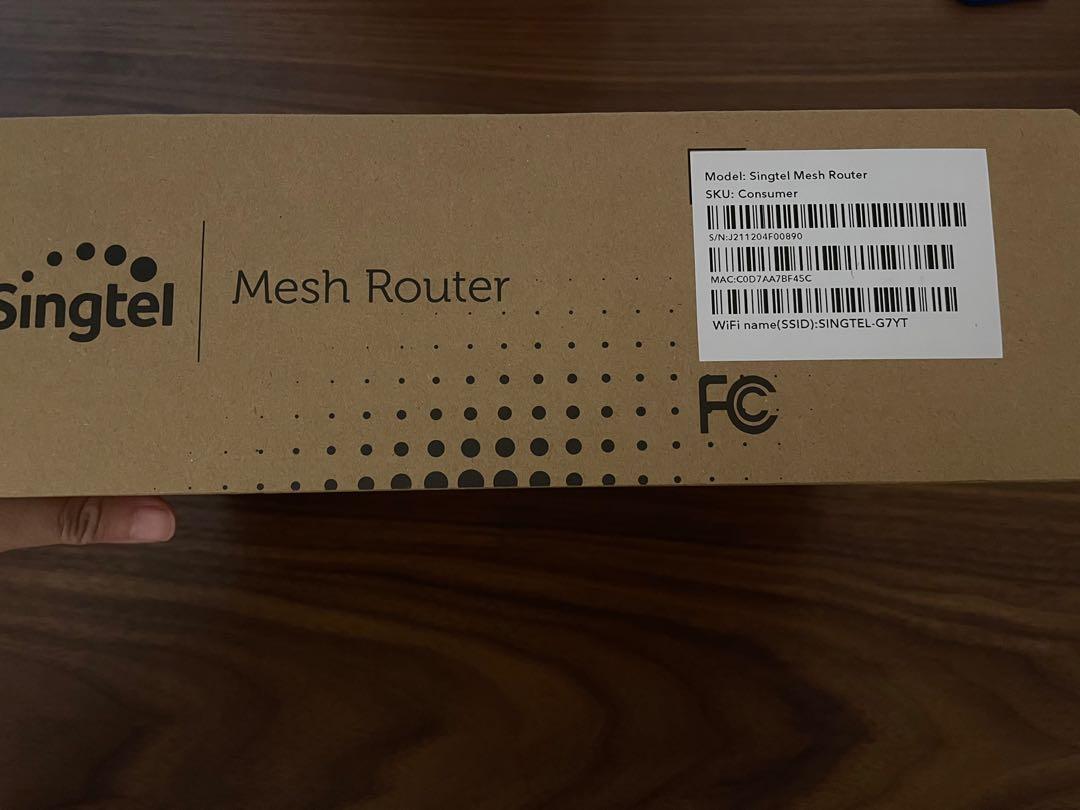 (Brand new) Singtel mesh router, Computers & Tech, Parts & Accessories ...