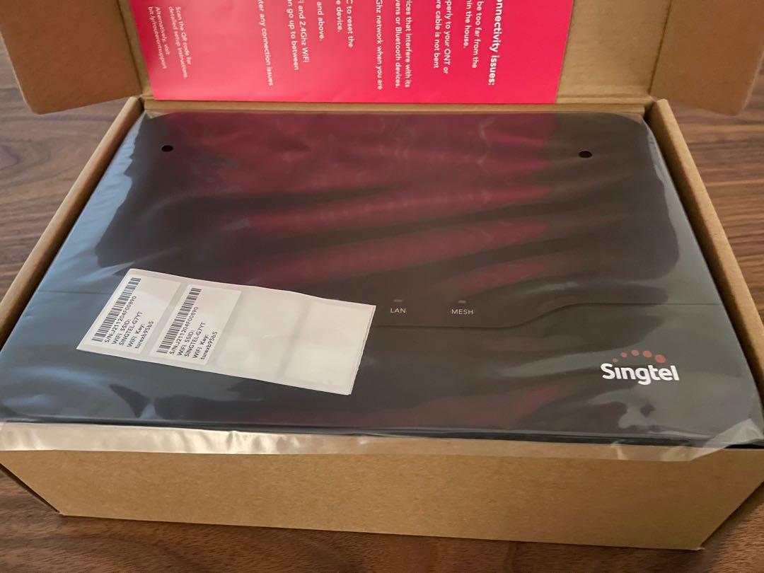 (Brand new) Singtel mesh router, Computers & Tech, Parts & Accessories ...