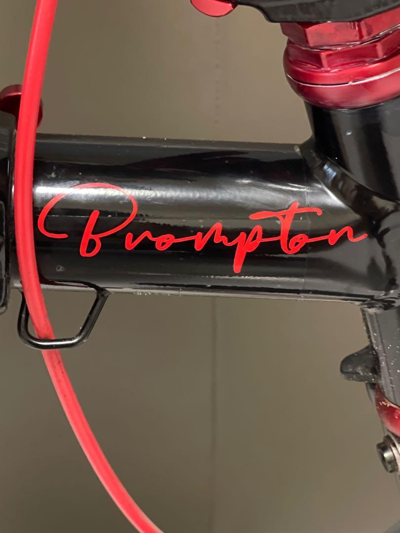 Brompton signature sticker, Sports Equipment, Bicycles & Parts, Parts ...