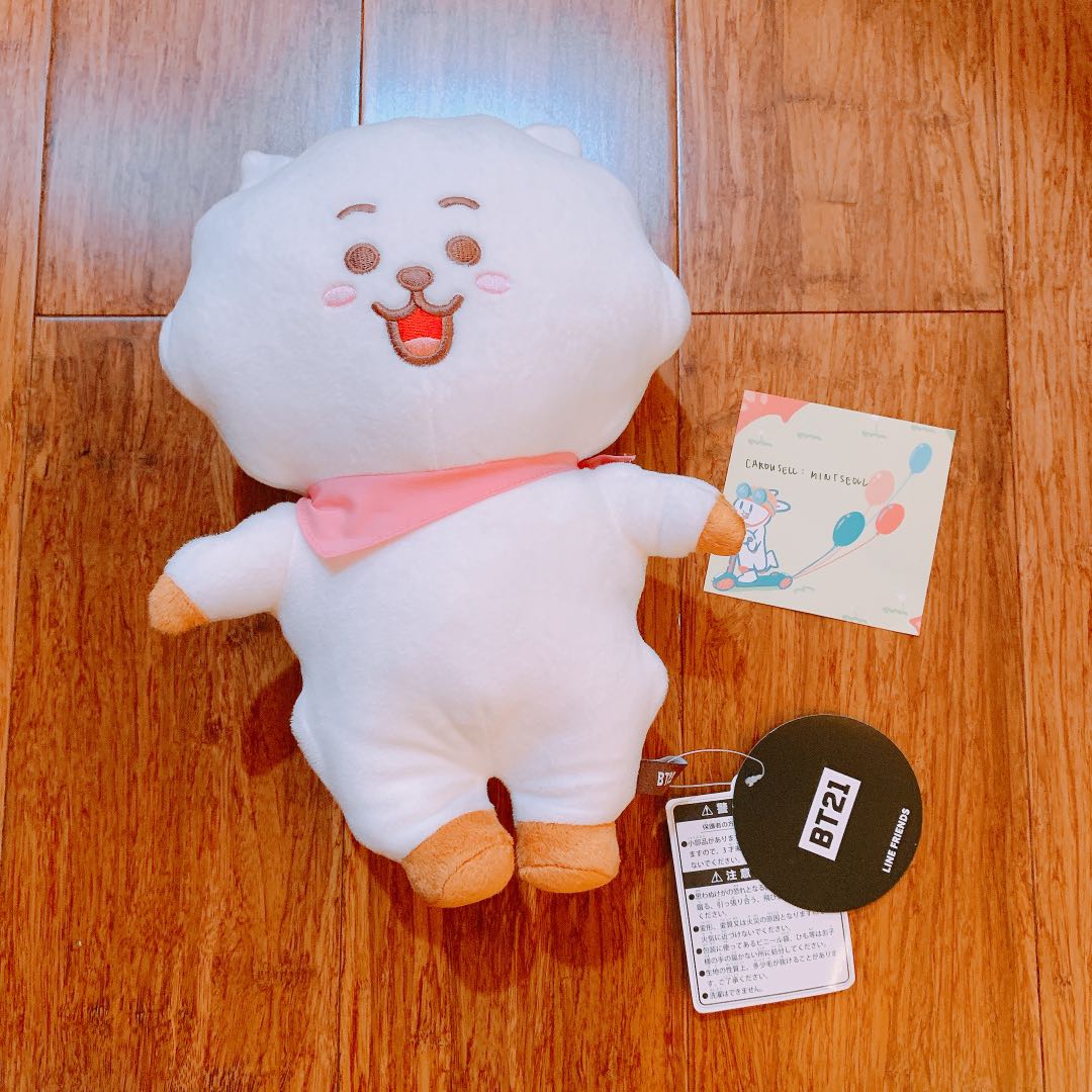 BT21 RJ 2019 Happy Bag Standing / Plush Doll, Hobbies & Toys ...