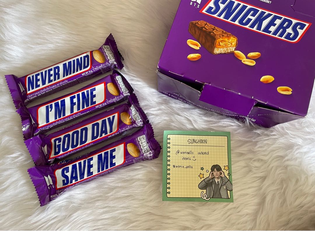 Bts snickers 51g, Food & Drinks, Other Food & Drinks on Carousell