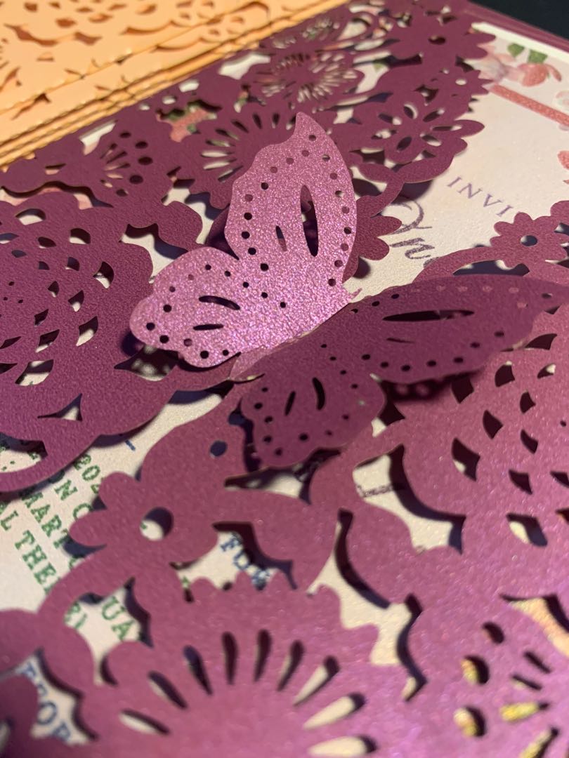 Butterfly Invitation Envelopes, Hobbies & Toys, Stationary & Craft ...