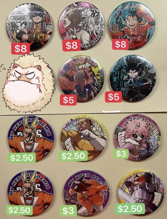 [Clearance] BNHA | MHA official badges [Bakugo / Midoriya /Todoroki ...