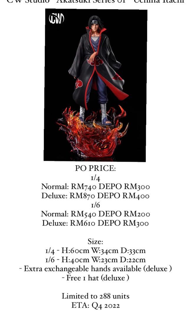 CW Studio - Akatsuki Series 01 - Uchiha Itachi, Hobbies & Toys, Toys ...