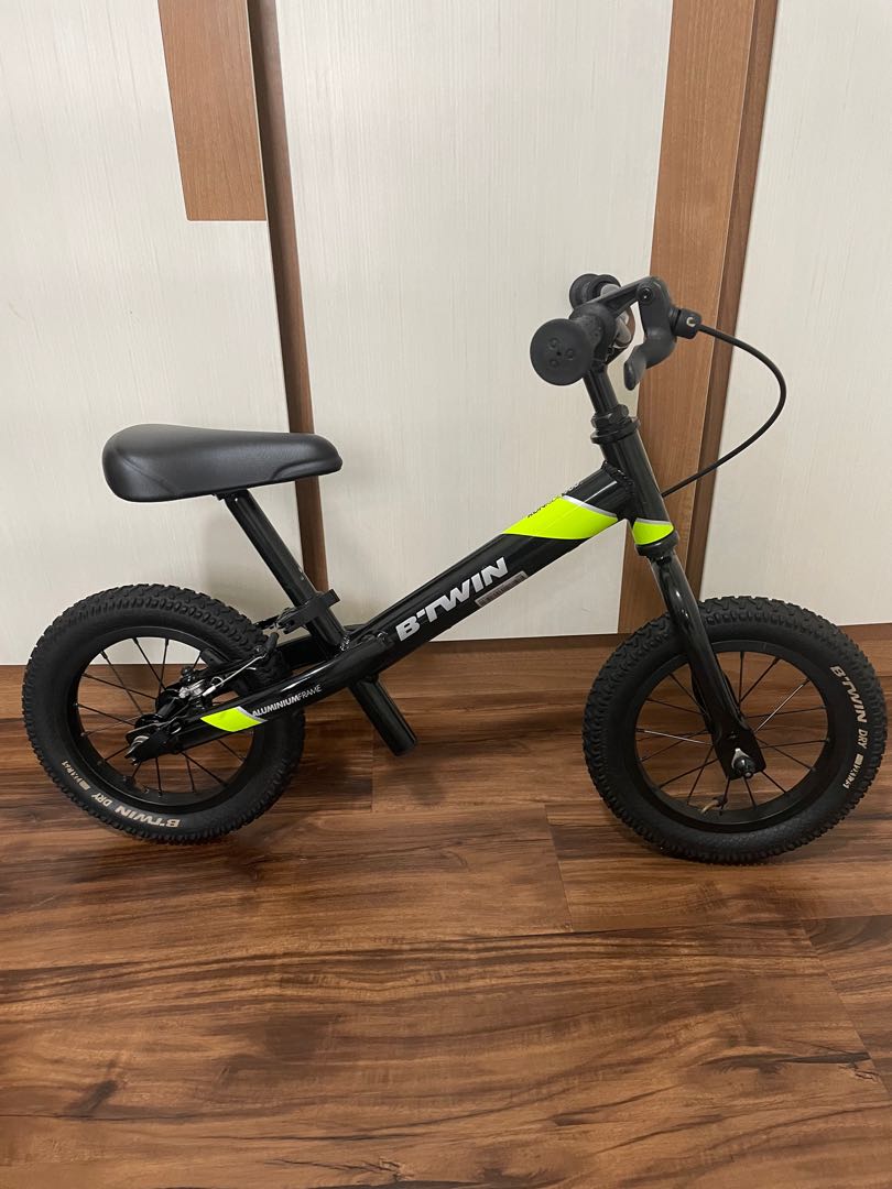 Decathlon runride 900 balance bicycle, black/yellow , 12 inch, Sports ...