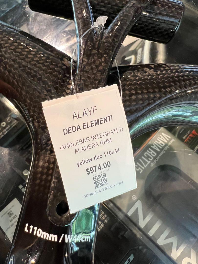 Deda Elementi Integrated HB Alanera RHM Yellow flu 110x44, Sports ...
