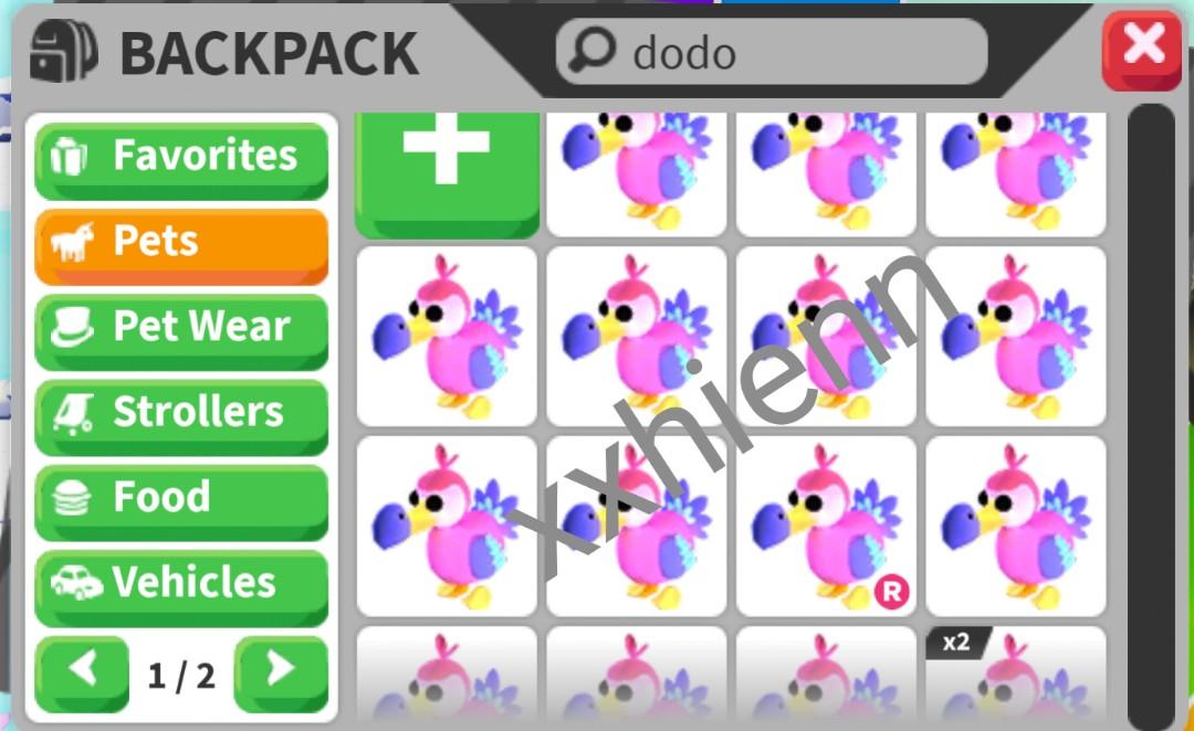 DODO BIRD ADOPT ME PETS ROBLOX, Video Gaming, Gaming Accessories, In ...