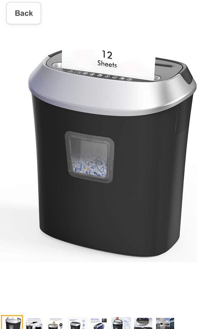Dodocool 12 sheet crosscut shredder, Computers & Tech, Office ...
