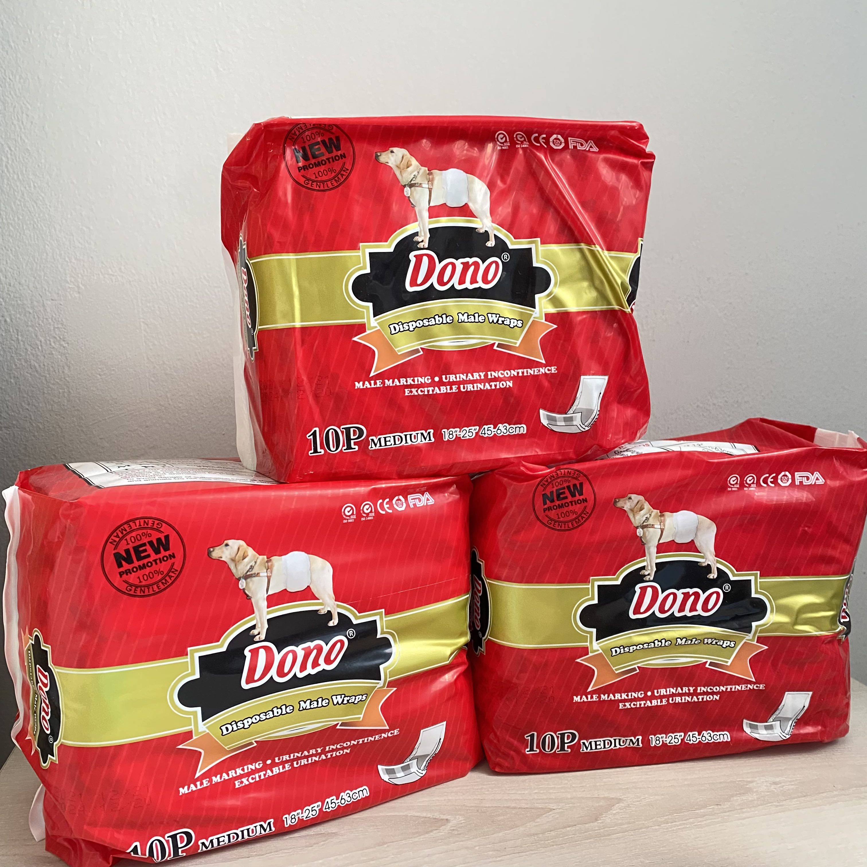 DONO Dog Diapers Disposable Male Wraps, Pet Supplies, Homes & Other Pet ...