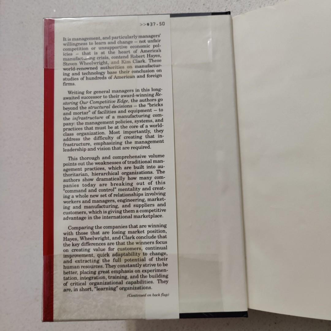 Dynamic Manufacturing - Creating The Learning Organization - by Robert ...