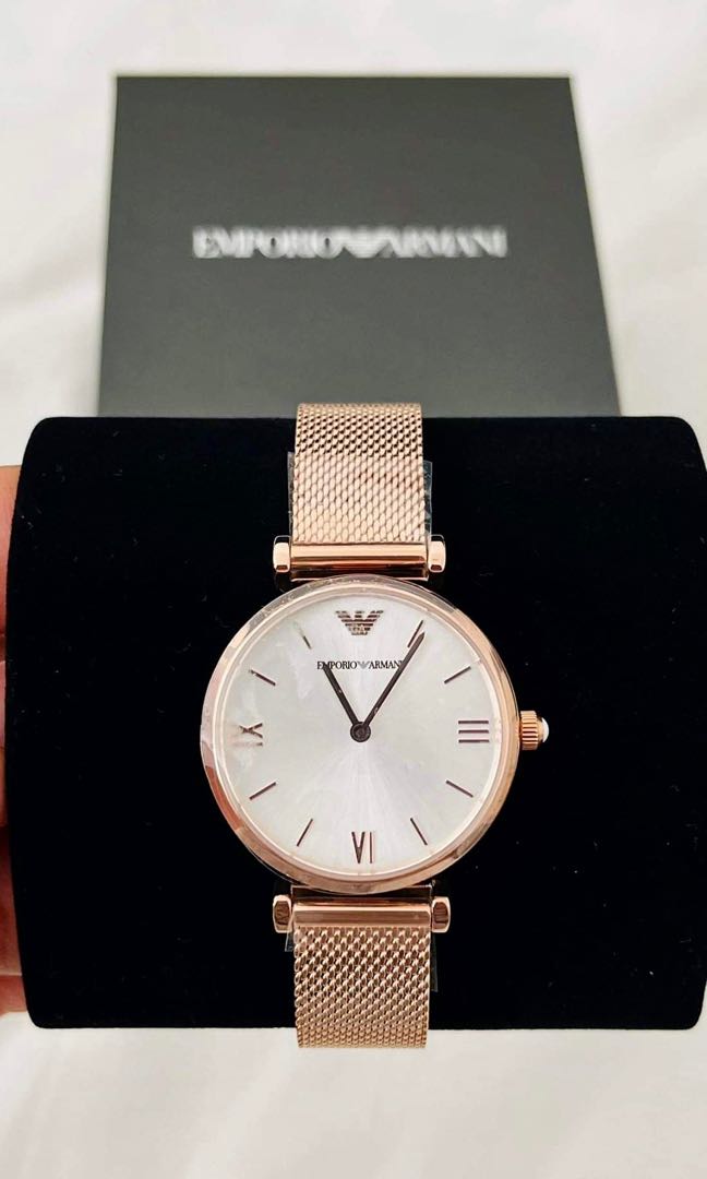 Emporio Armani Gold Watch, Women's Fashion, Watches & Accessories ...