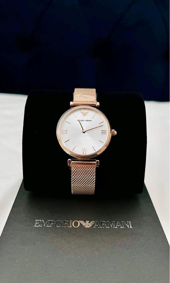 Emporio Armani Gold Watch, Women's Fashion, Watches & Accessories ...