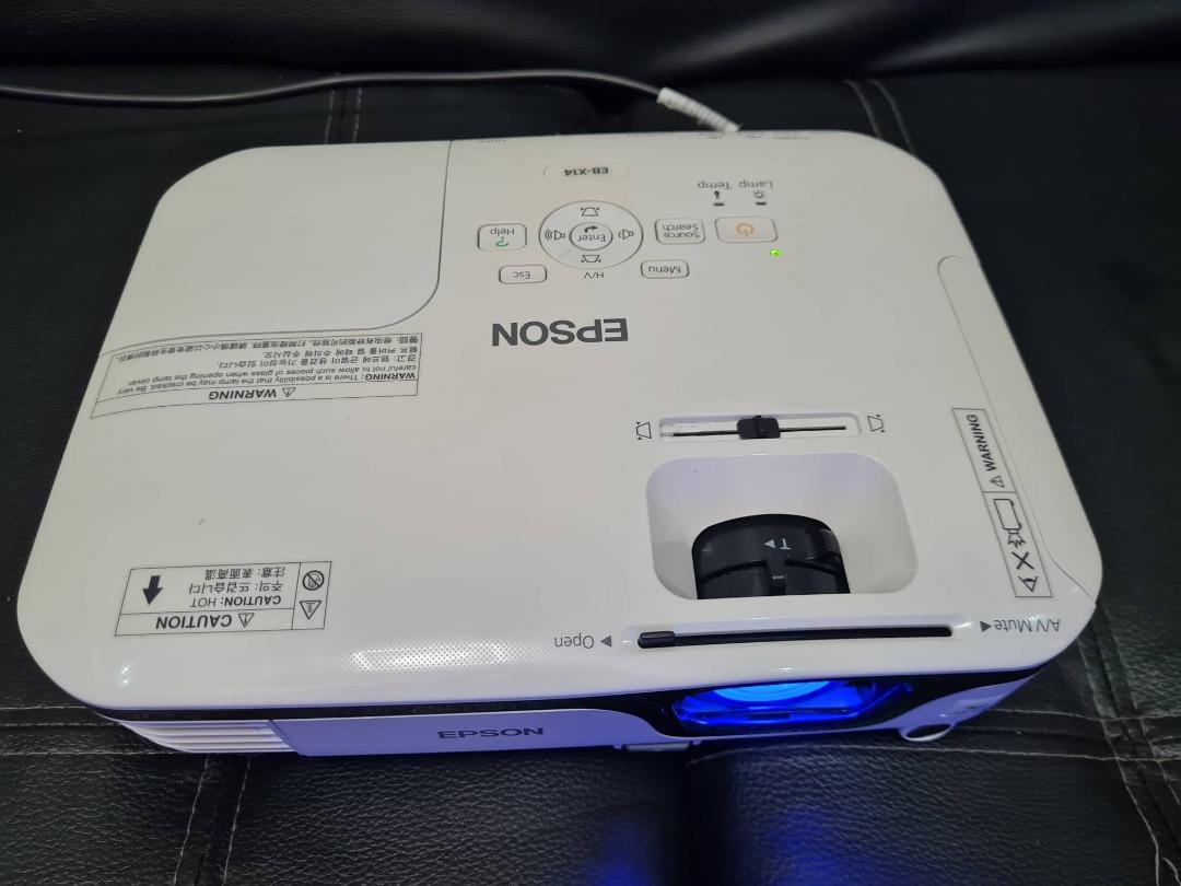 Epson EB-X14 projector 3000 lumens XGA 3LCD bright display, TV & Home Appliances, TV ...