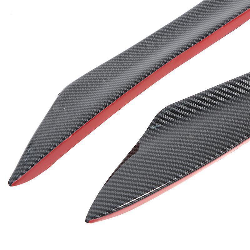 EVO Universal Car Canard Front Bumper Lip Spoiler Fin Splitter Car Body ...