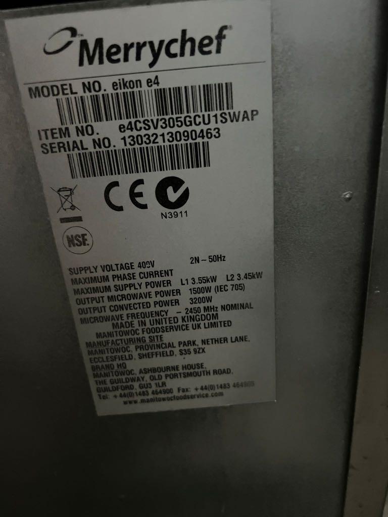 (Free delivery and warranty) merrychef speed oven eikon e4/ microwave cum convection oven ...