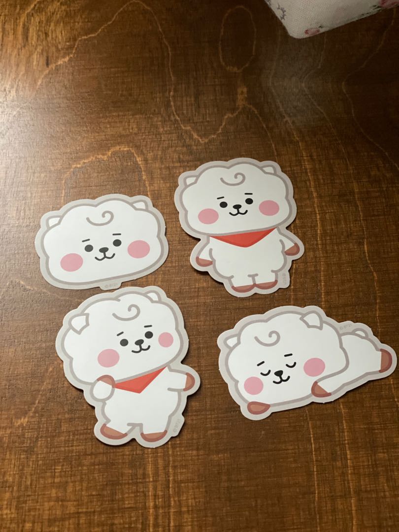 BT21 RJ Unofficial stickers, Hobbies & Toys, Stationery & Craft, Other ...