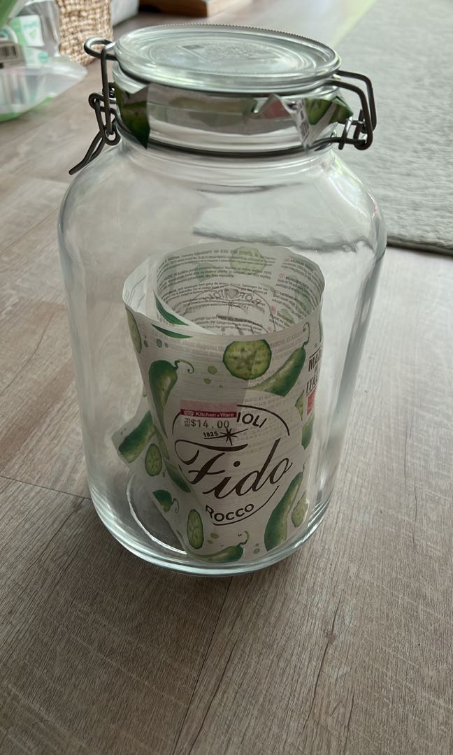 Glass 4l container, Furniture & Home Living, Kitchenware & Tableware ...