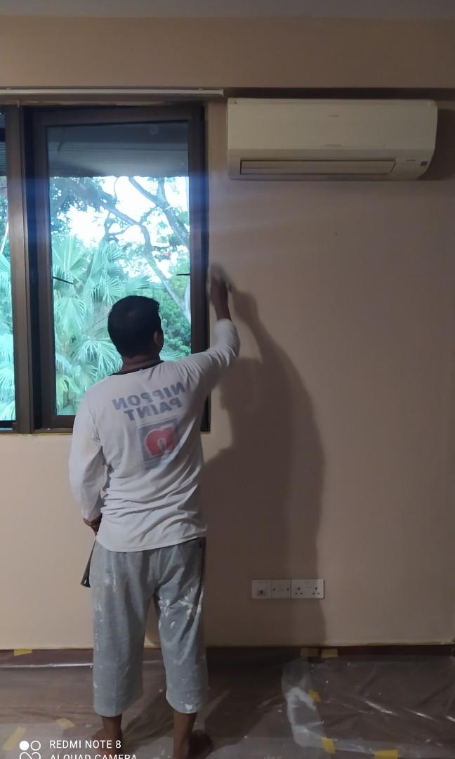 Hacking wall, floor tiles, toilet and kitchen. Tilling and ...