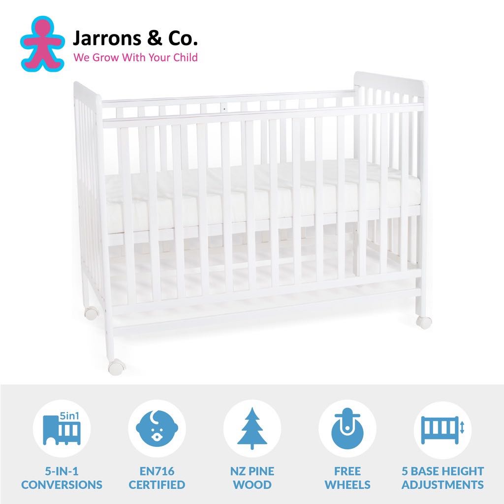 Happy Wonder+ 5-in-1 Convertible Baby Cot - Dropside Mechanism, Babies ...