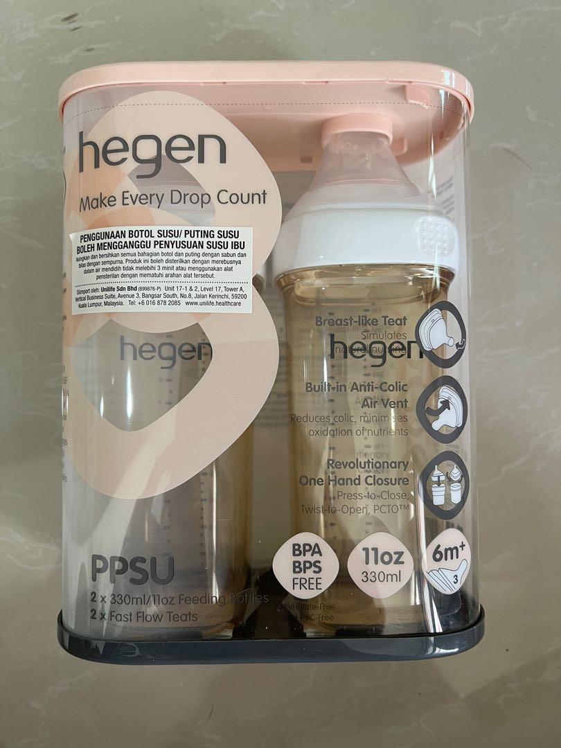 Hegen 330ml Bottles x2, Babies & Kids, Nursing & Feeding, Breastfeeding ...