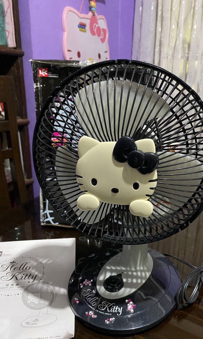 Hello Kitty Electric Fan 110v, TV & Home Appliances, Electrical ...