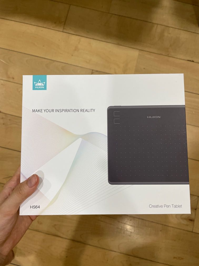 HUION HS64 Digital Graphics Tablet with 8192 Pressure Levels Battery ...