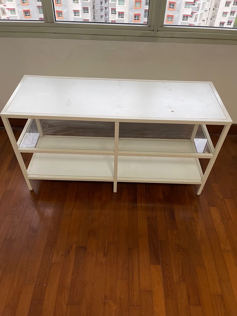 Ikea TV Bench Console White, Furniture & Home Living, Furniture, TV ...