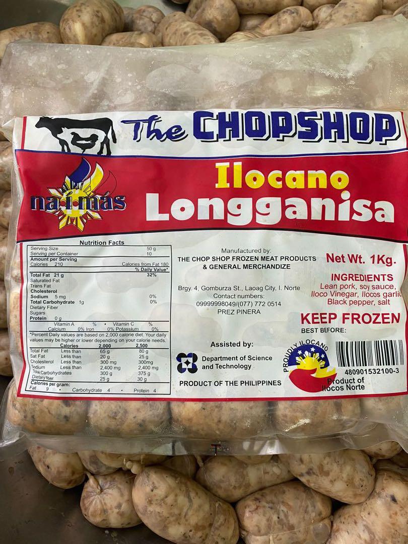 Ilocano Garlic Vinegar Longganisa, Food & Drinks, Chilled & Frozen Food ...