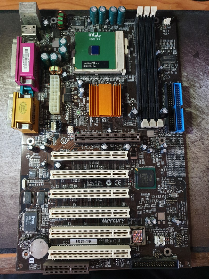 Intel Pentium 3 733MHz with motherboard, Computers & Tech, Parts ...