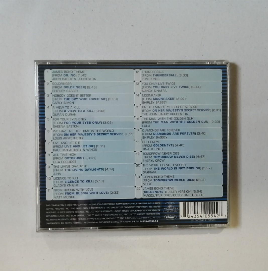 James Bond 007 compilation collection songs soundtracks ost music cd ...