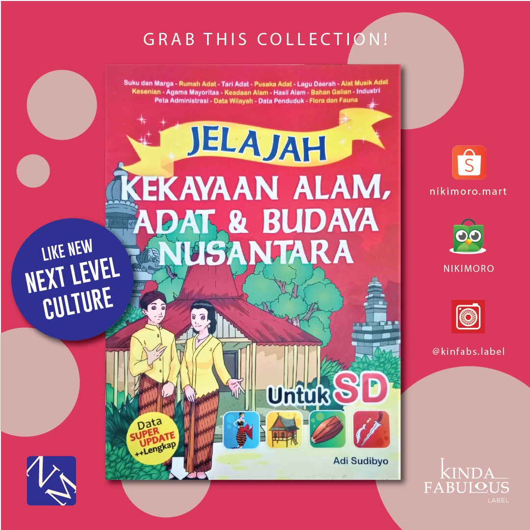 Jelajah Kekayaan Alam, Adat & Budaya Nusantara untuk SD, Buku & Alat Tulis, Buku di Carousell