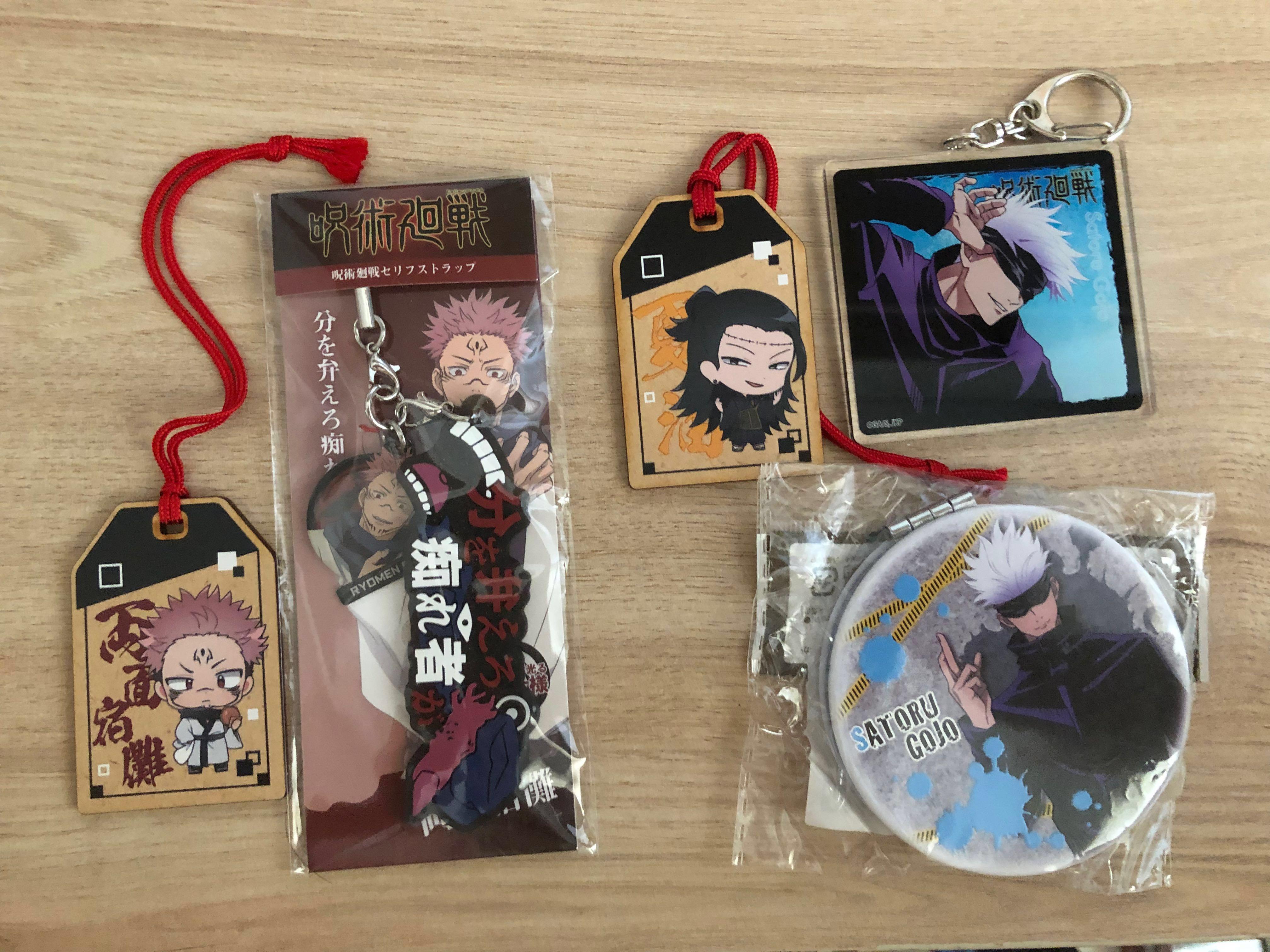 Jujutsu kaisen jjk merch: keychain(acrylic/rubber), strap, mirror ...