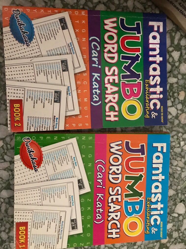 Jumbo word search, Hobbies & Toys, Books & Magazines, Children's Books ...