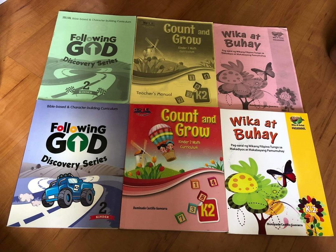 Kindergarten Books (Following God/ Count and Grow / Wika at Buhay ...