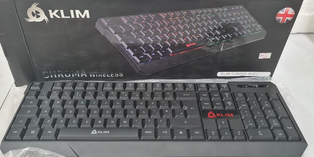KLIM CHROMA WIRELESS KEYBOARD, Computers & Tech, Parts & Accessories ...