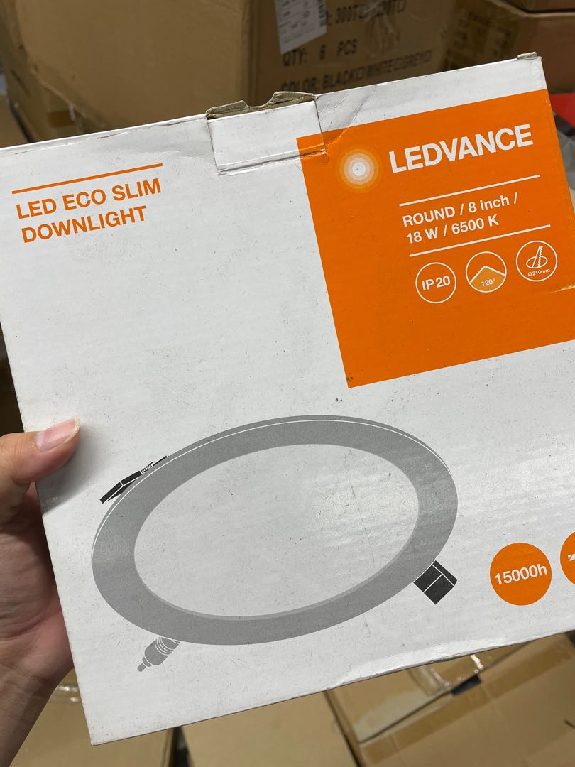 LED ECO Slim Downlight, Furniture & Home Living, Lighting & Fans ...