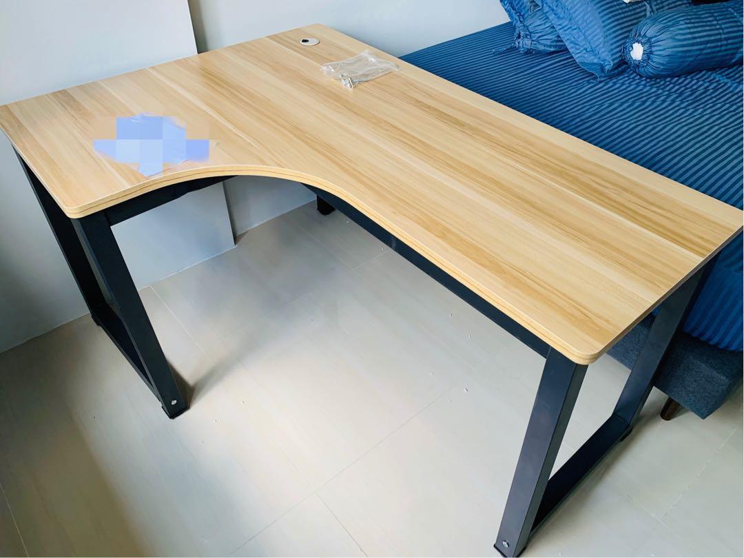 Left L Shape Study Table, Furniture & Home Living, Furniture, Tables ...