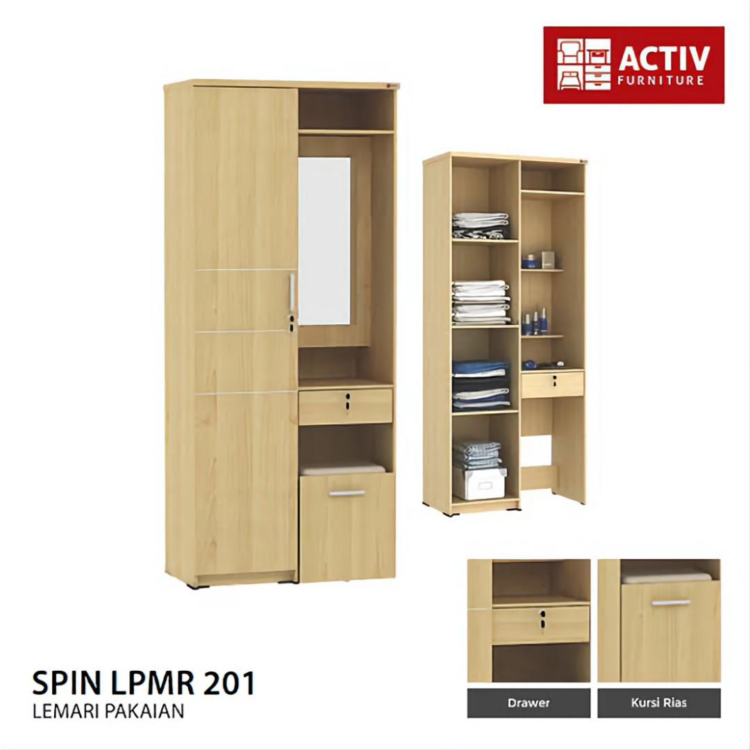 Lemari Pakaian Activ Spin LPMR 201, Perabotan Rumah di Carousell